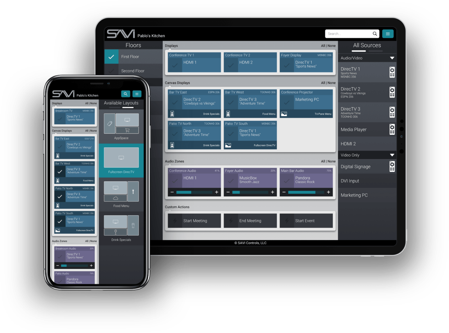 SAVI Canvas I AV over IP Video and Content Distribution